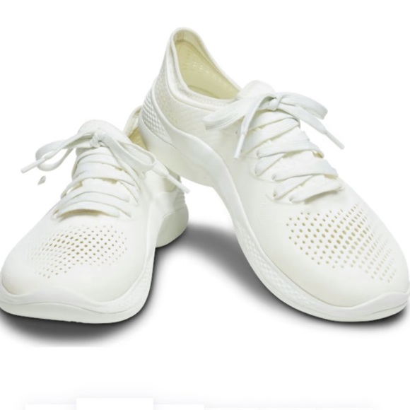 CROCS | Shoes | Crocs Womens Off White Literide Pacer Sneaker Size 9 ...